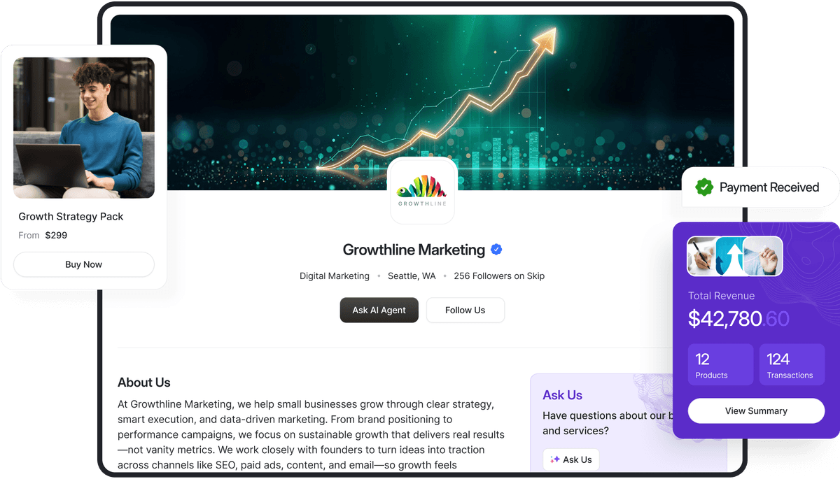 Skip — AI Tools to Fund, Grow, and Run Your Business
