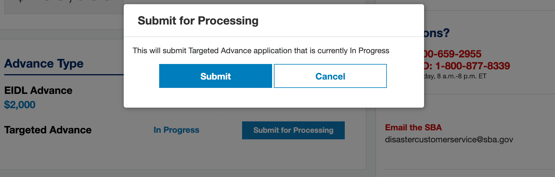 Check Targeted EIDL Grant Status on Your SBA Portal