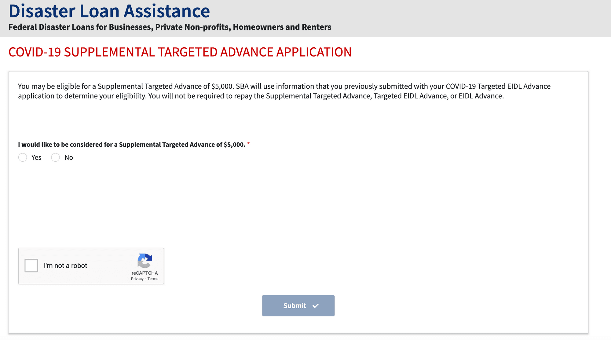 Step-by-Step Instructions to New $5K EIDL Grant from the SBA