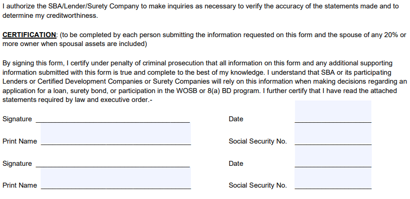How To Fill Out SBA Form 413: Personal Financial Statement