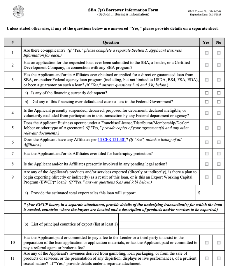 How to Complete SBA Form 1919 in 7 Steps